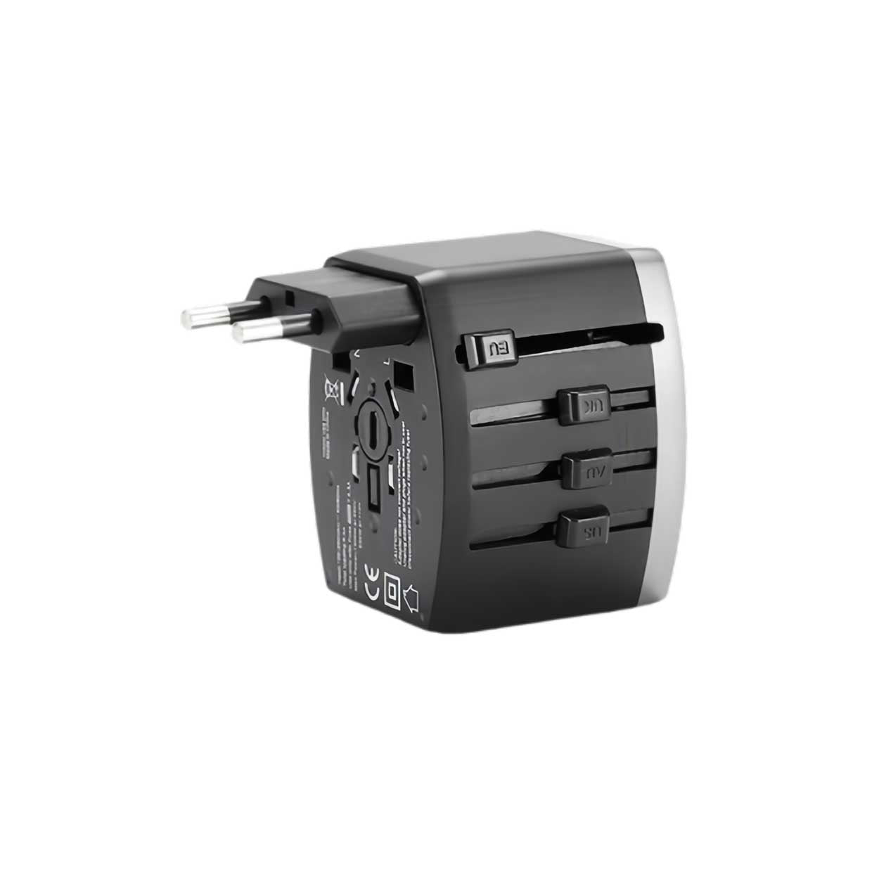 BASIC+ Travel Charger and Adapter with USB-A and USB-C fast-charging p ...