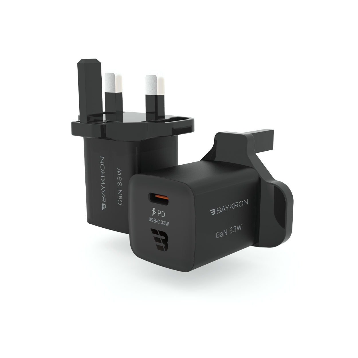 BAYKRON Premium 33W GaN Mini Ultra Fast Wall Charger with USB-C 33W fo ...
